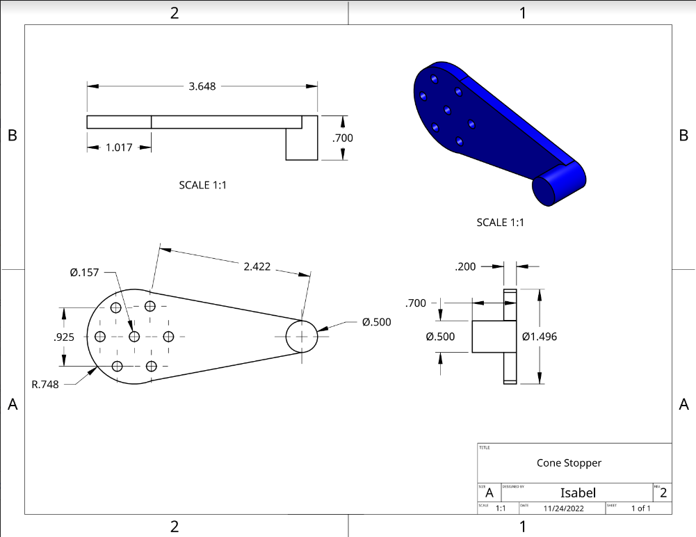 Cone Lock | Plan B Robotics 5309