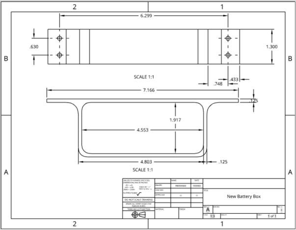 Battery Box | Plan B Robotics 5309